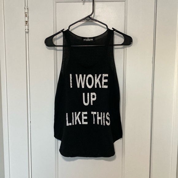 Paper Plane London | Tops | I Woke Up Like This Tank Top | Poshmark